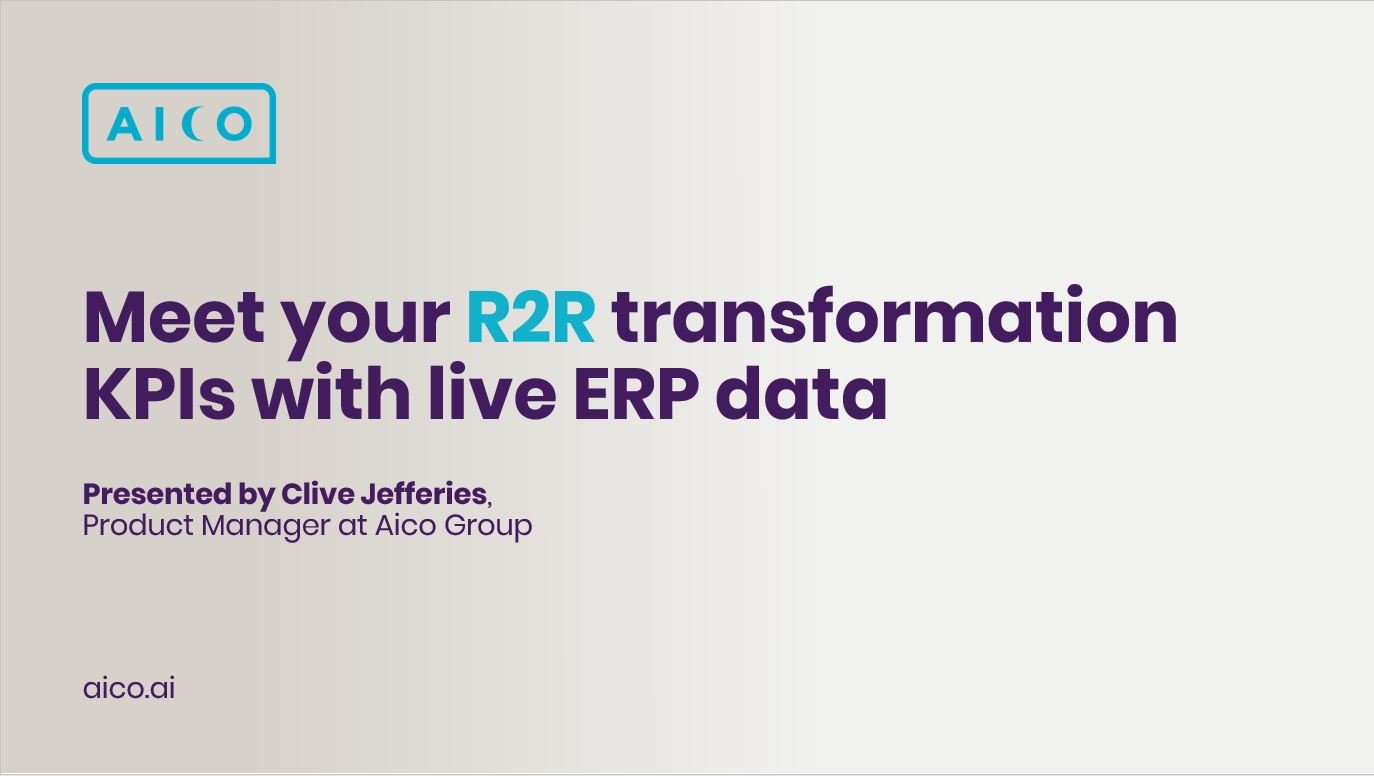Meet your R2R transformation KPIs